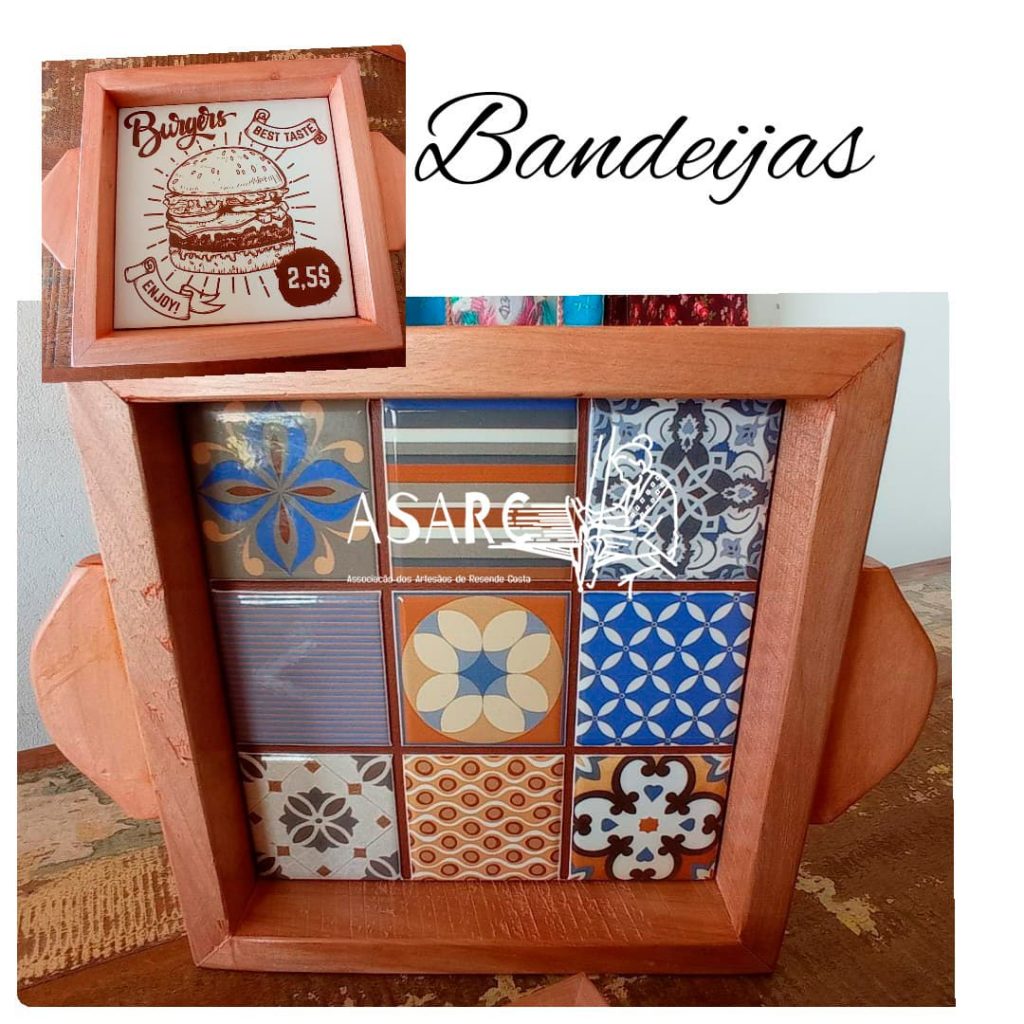 Bandeja de piso - Asarc - Associação dos Artesãos de Resende Costa